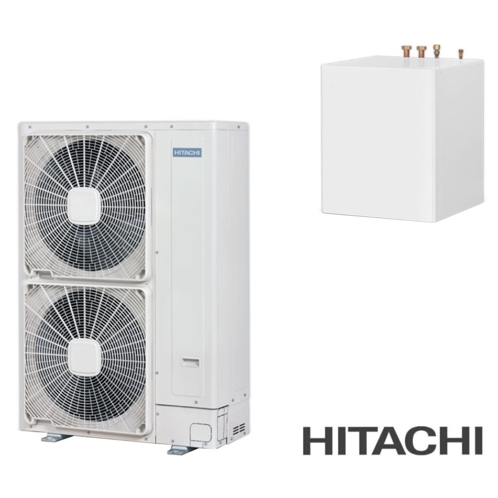ŠILUMOS SIURBLIS ORAS VANDUO HITACHI YUTAKI S80 14 KW (AUKŠTOS ...